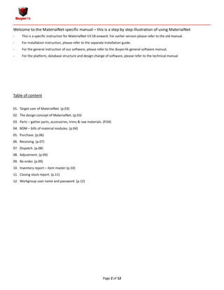 Materialnet specific user manual | PDF