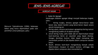 AGREGAT PERKERASAN JALAN | PPTX