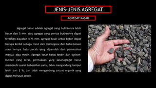 AGREGAT PERKERASAN JALAN | PPTX