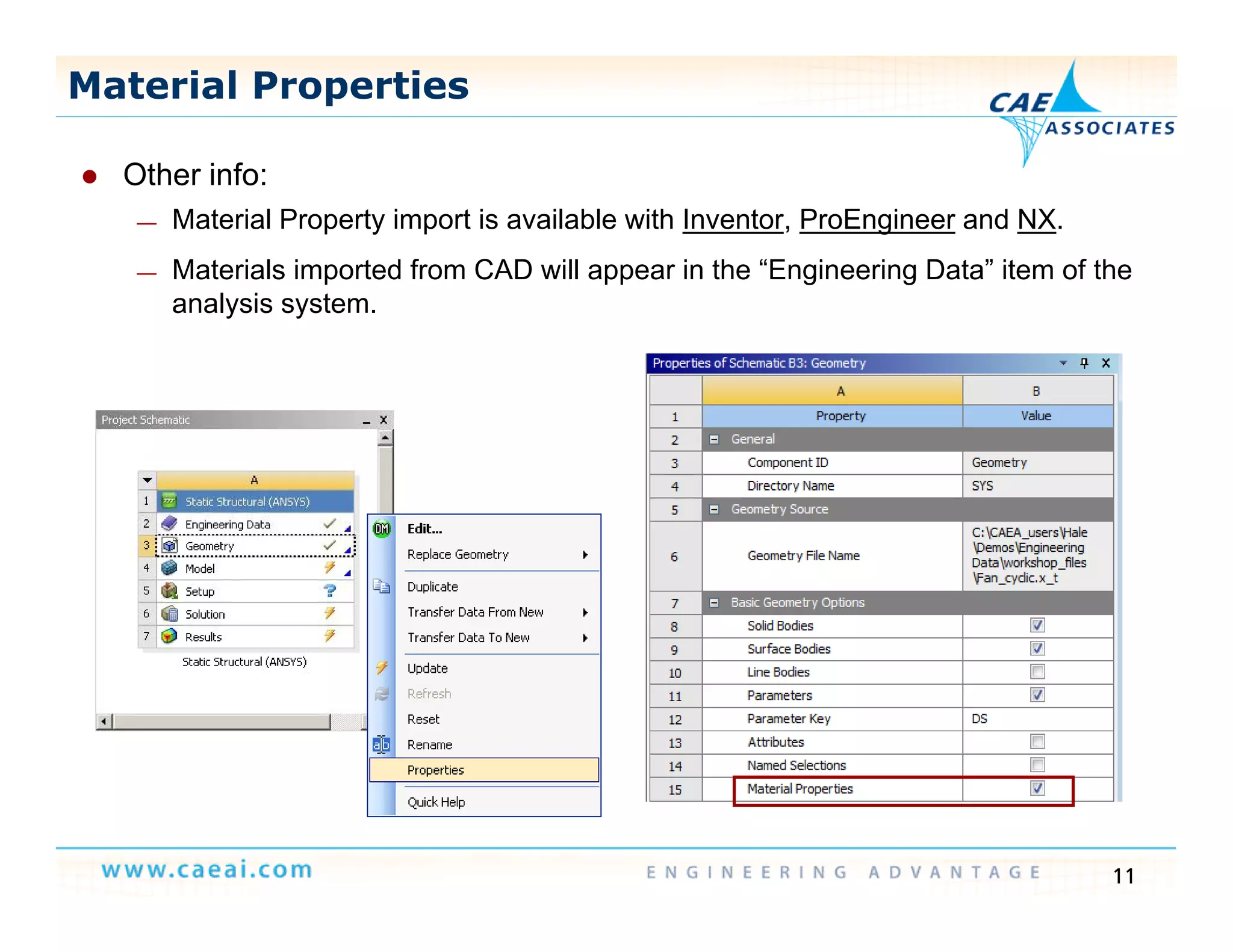 Material property data | PPT