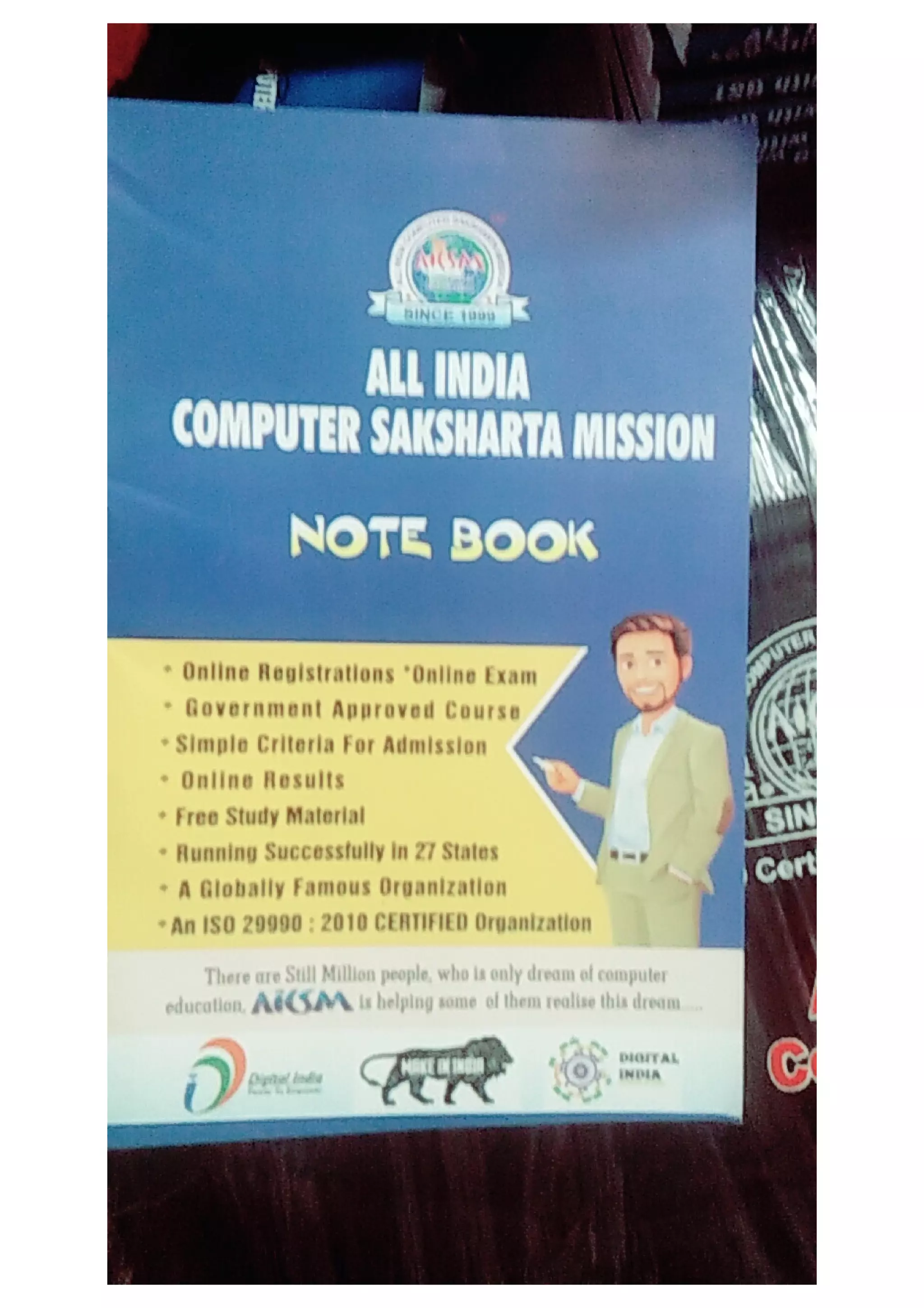 Material provided by All India Computer Saksharta Mission To Branch ...
