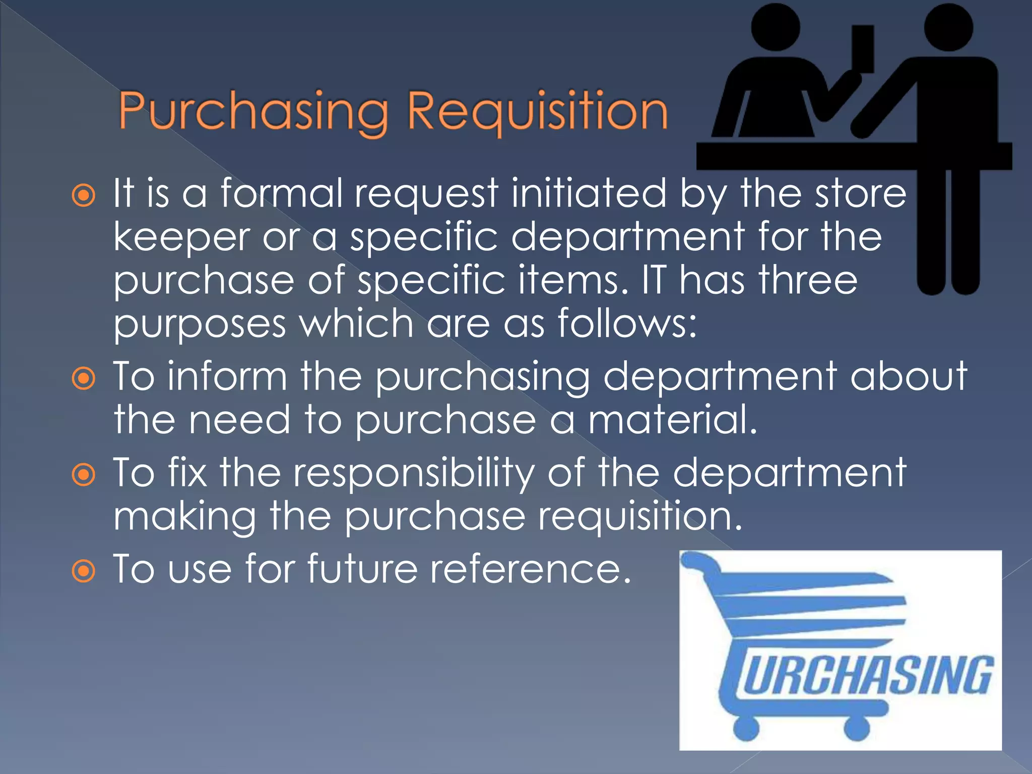 Material purchasing | PPTX