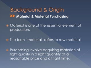Material purchasing | PPTX