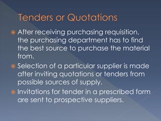 Material purchasing | PPTX