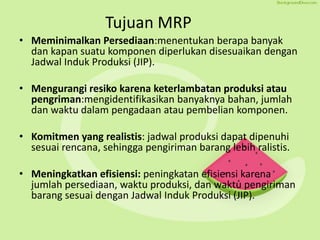 Material requirement planning | PPTX