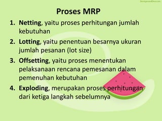 Material requirement planning | PPTX
