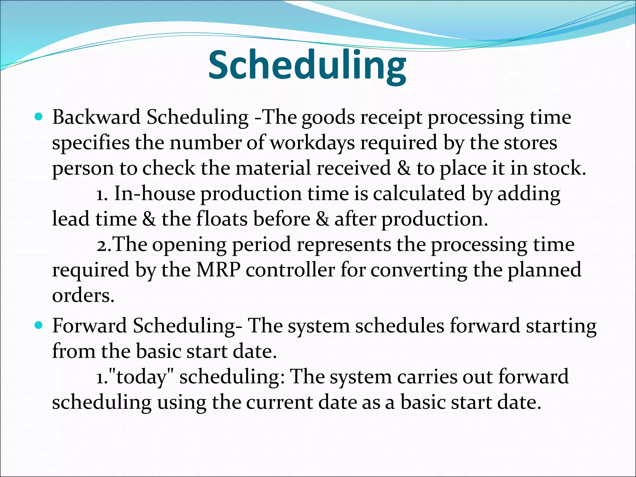 SAP MM PP Material requirement planning | PPT