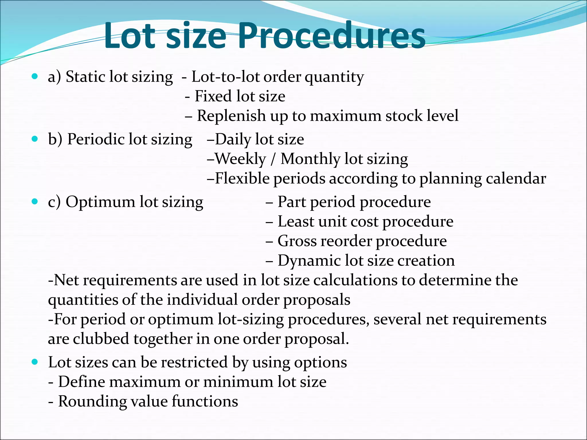 SAP MM PP Material requirement planning | PPT