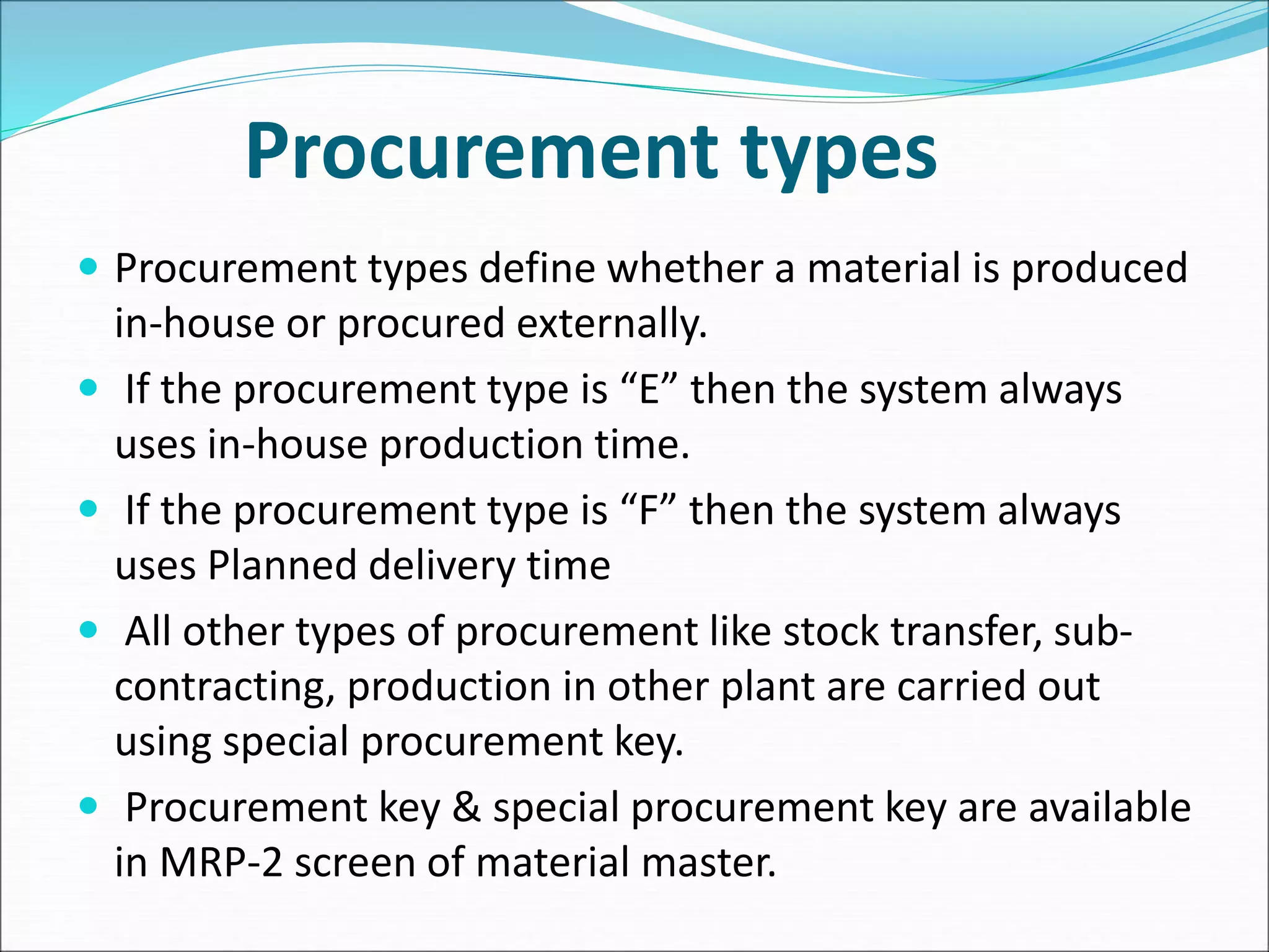 SAP MM PP Material requirement planning | PPT
