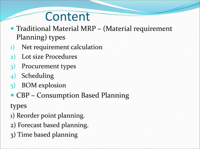 SAP MM PP Material requirement planning | PPT
