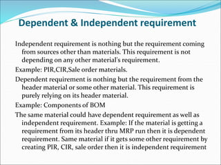 SAP MM PP Material requirement planning | PPT
