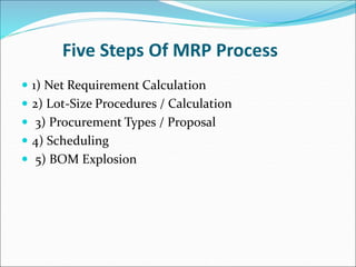 SAP MM PP Material requirement planning | PPT