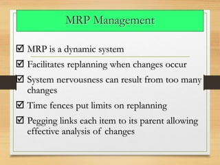 MATERIAL REQUIREMENTS PLANNING (MRP) | PPTX | Business | Business and ...