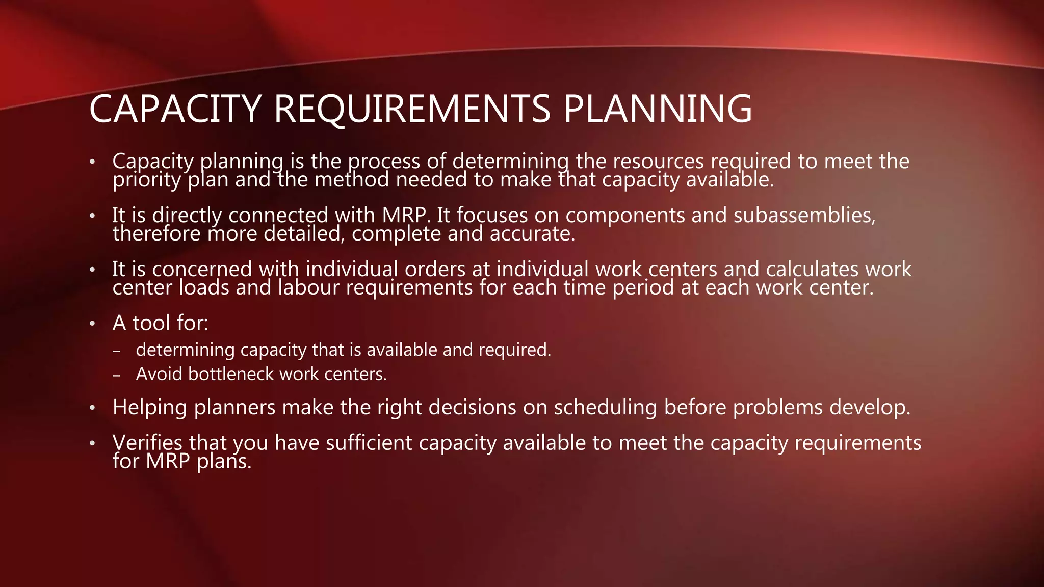 Material Requirement Planning (mrp) | PPTX