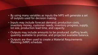 Material Requirement Planning (mrp) | PPTX