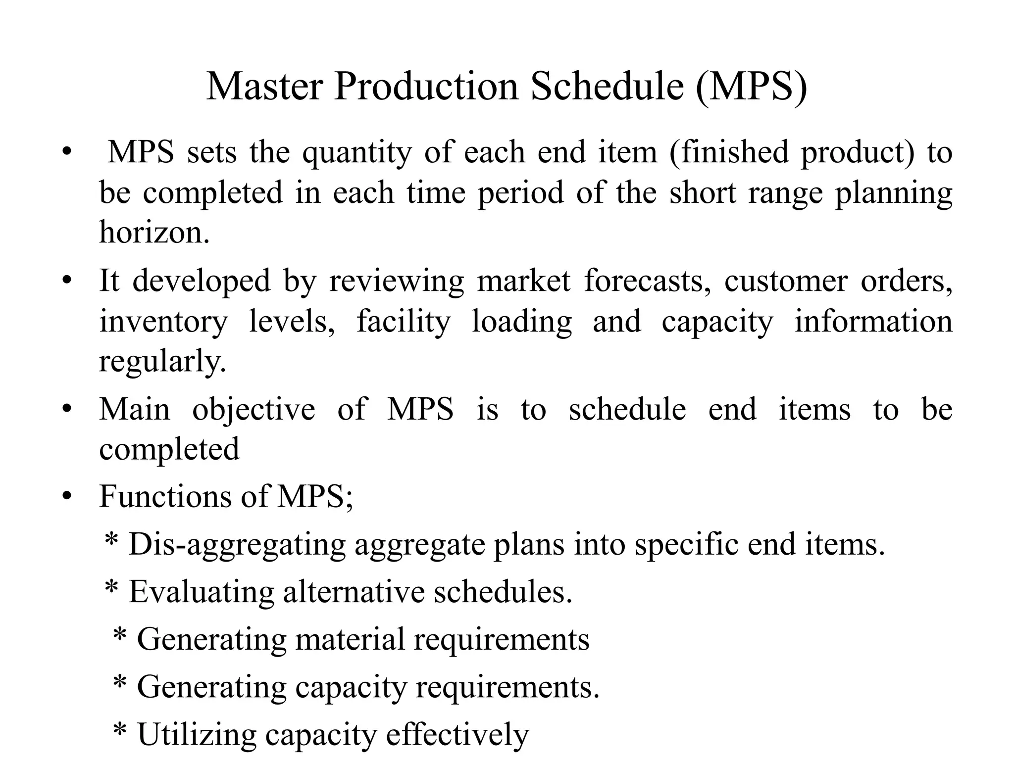 Material requirement planning (mrp) | PPTX