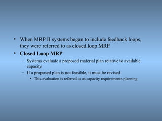 Material requirement planning presentation | PPT