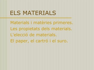 Materials | ODP