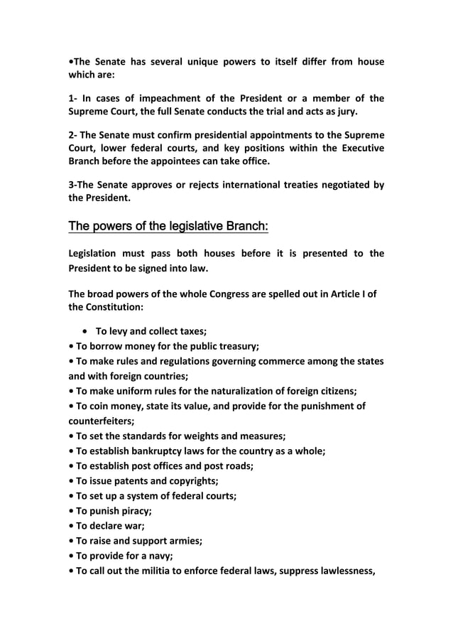 Legislative branch | DOCX