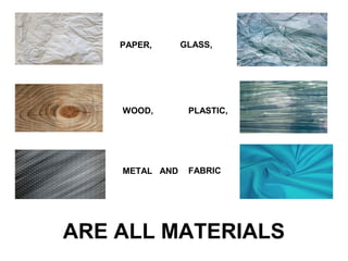 Materials. 1st grade | PPT
