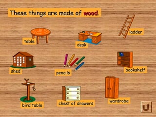 Materials - vocabulary | PPT
