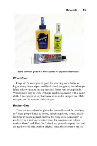 Tying Bass Poppers Materials | PDF