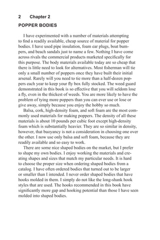 Tying Bass Poppers Materials | PDF