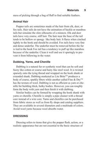 Tying Bass Poppers Materials | PDF