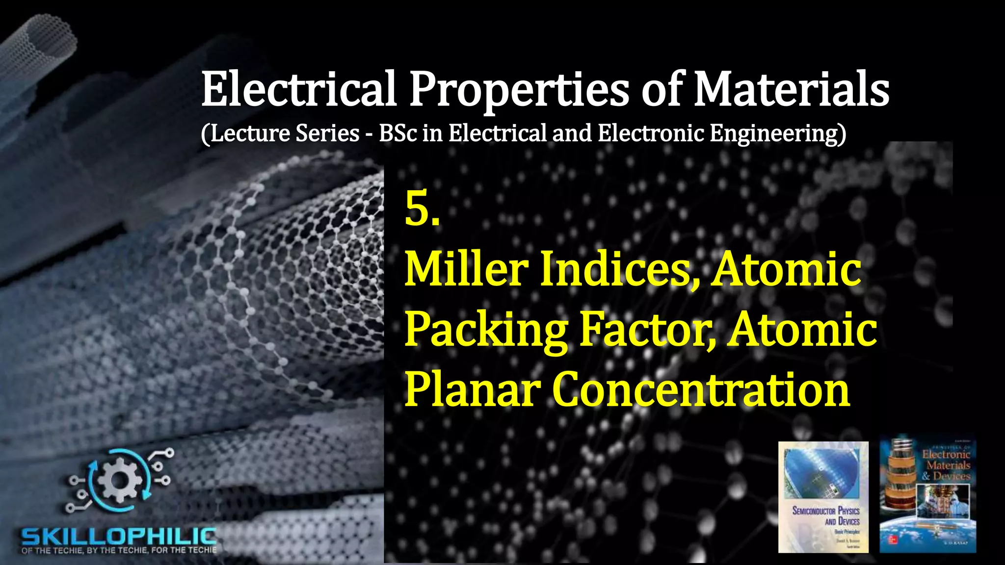 Electrical Properties of Materials - Course Contents | PPTX