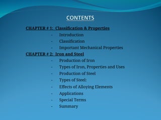 Mechanical Engineering MATERIALS Selection | PPT