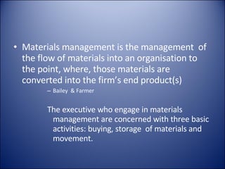 Materials Management | PPT