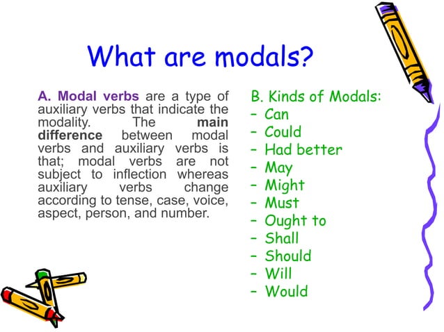 Materials about Modals.ppt