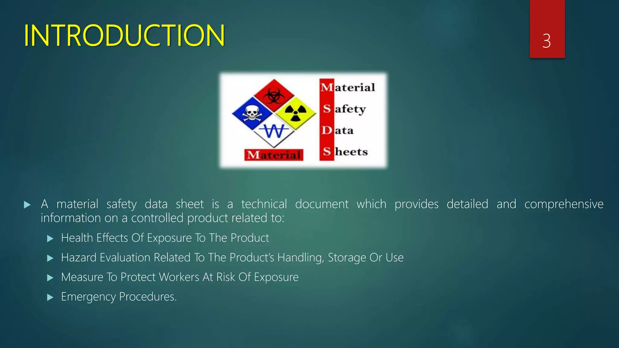 Material Safety Data Sheet - By Vishal Dakhale | PPTX