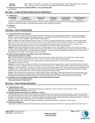 Material Safety Data Sheet of Acetic Acid | PDF
