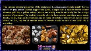 Materials: Metals and Non-Metals X- chapter3 PPT | PPTX
