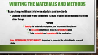 Materials and methods discuss | PPTX