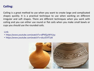 Materials and methods of ceramics pottery | PPTX