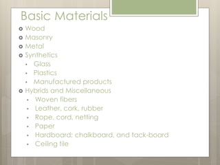 Materials and their uses 1 | PPTX