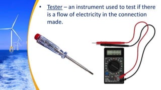 Materials and tools in making electrical gadgets | PPTX