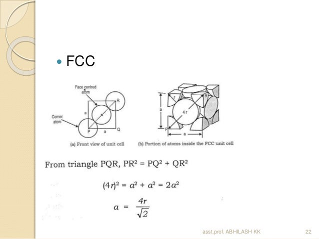 MATERIAL SCIENCE-CRYSTALLOGRAPHY (ATOMIC RADIUS,APF,BONDING ENERGY)