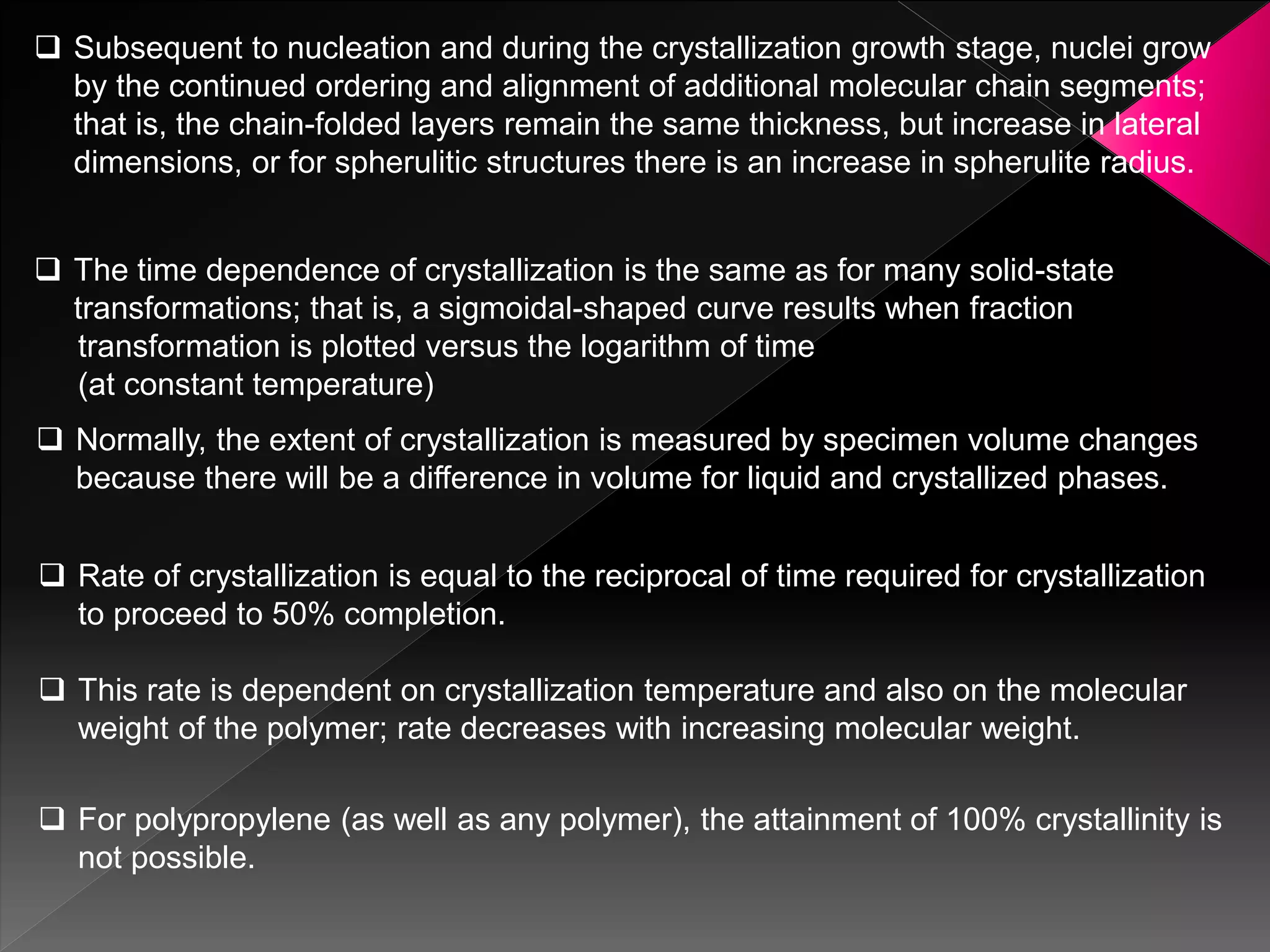Crystallization,Melting and Tg of different polymeric materials | PPTX