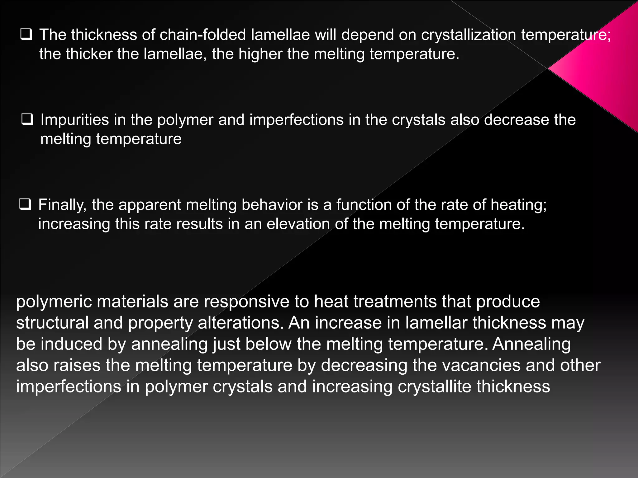Crystallization,Melting and Tg of different polymeric materials | PPTX