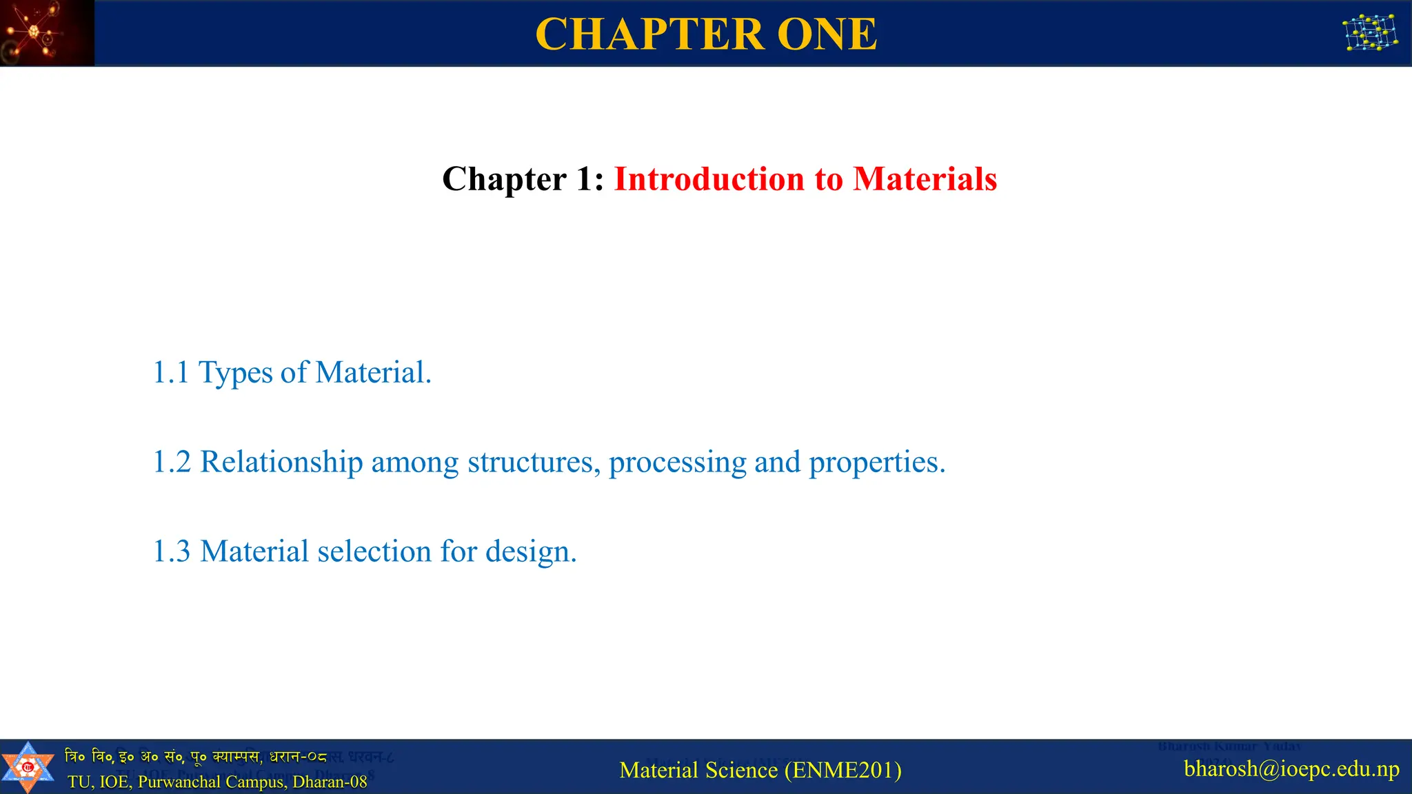 Material Science_Chapter One.pdf by bky sir | PDF