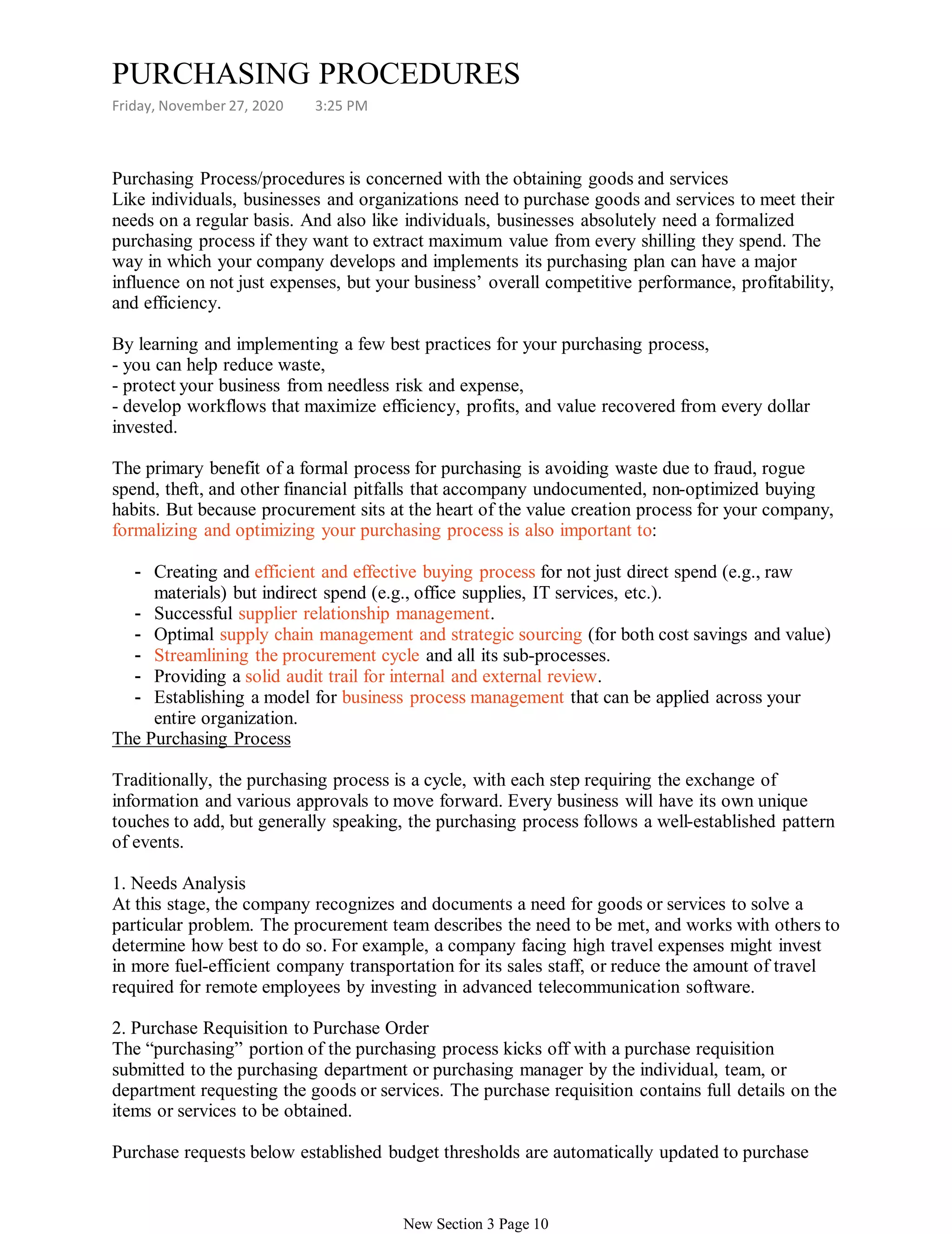 Materials control | PDF