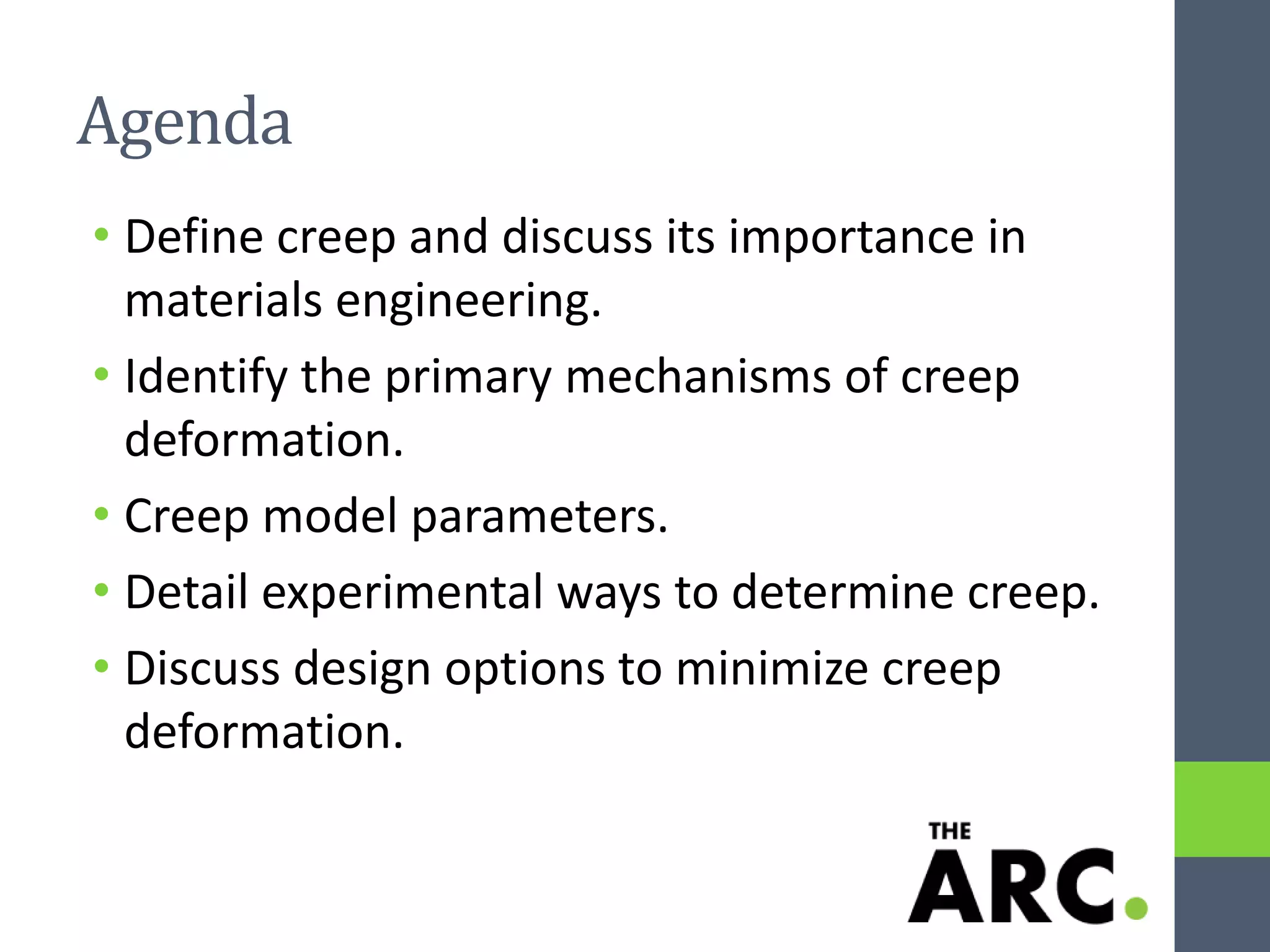 creep deformation of the Materials | PDF