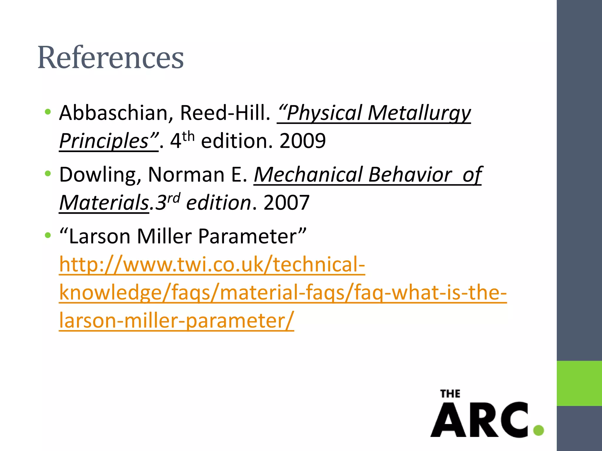 creep deformation of the Materials | PDF