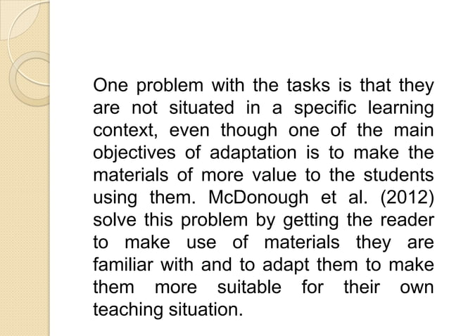 Materials development for language learning and teaching | PPTX ...