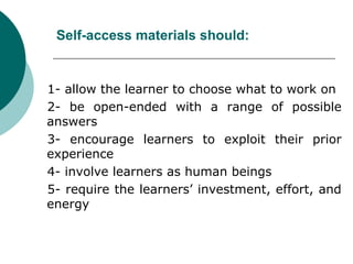 Materials development in language teaching | PPT