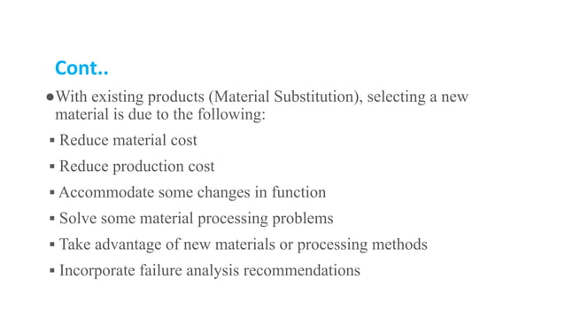 Material Selection for Product Development | PDF | Chemistry | Science
