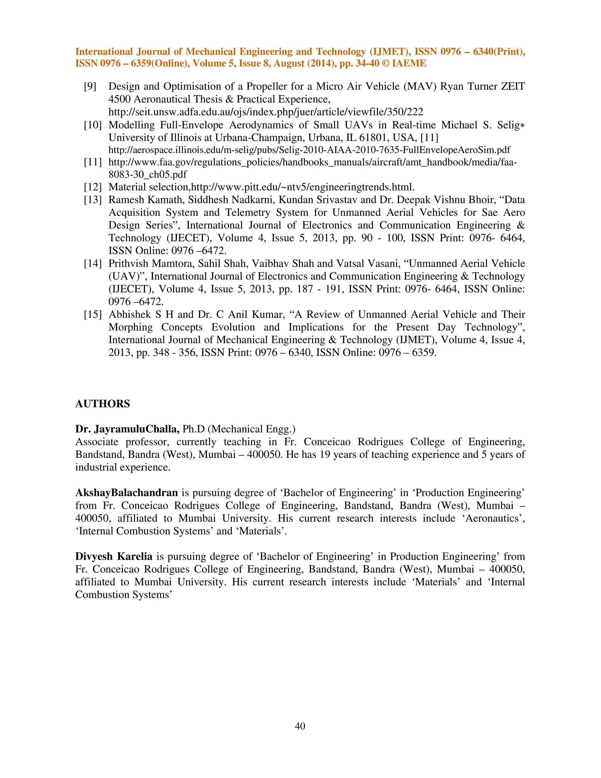 Material selection for unmanned aerial vehicle | PDF
